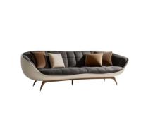 China Modern Upholstered 2 3 Seater Sofa Light Luxury Living Room Lounge Loveseat Sofas Leather Couch Set Furniture for sale