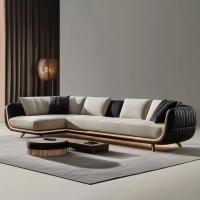 China Modern Upholstered 2 3 Seater Sofa Light Luxury Living Room Lounge Loveseat Sofas Leather Couch Set Furniture for sale