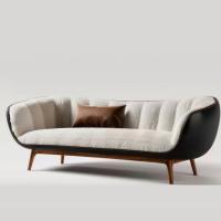 China Modern White Sectional Sofa With Solid Wood Leg Perfect Addition To Home Living Room Furniture for sale