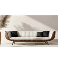 China Modern White Sectional Sofa With Solid Wood Leg Perfect Addition To Home Living Room Furniture for sale