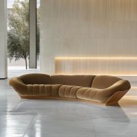 China Corner Sofa Velvet Style Modern Design Living Room U-shaped Hotel Light Luxury Modular Combination for sale