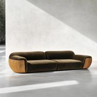 China Corner Sofa Velvet Style Modern Design Living Room U-shaped Hotel Light Luxury Modular Combination for sale
