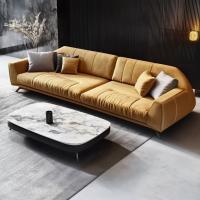 China Fabric Covered Density Sponge-Filled Solid Wood Frame Sofa Set For Contemporary Design Home Furniture Villa Living Room for sale