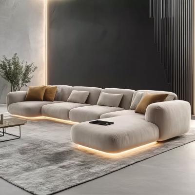 China Two Seat Modern Velvet Fabric Living Room Sectional Sofa Set For Bedroom Style Comfort for sale