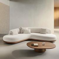 China Japanese Design Home Walnut-Colored Sofa Set Featuring Wood Legs And No-Wash Tech Fabric for sale
