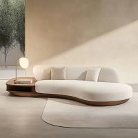 China Japanese Design Home Walnut-Colored Sofa Set Featuring Wood Legs And No-Wash Tech Fabric for sale