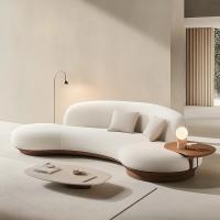 China Japanese Design Home Walnut-Colored Sofa Set Featuring Wood Legs And No-Wash Tech Fabric for sale