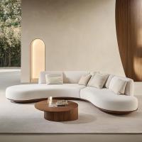 China Japanese Design Home Walnut-Colored Sofa Set Featuring Wood Legs And No-Wash Tech Fabric for sale