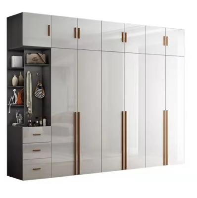 China Customized Modern 2 Door MDF Wooden Clothes Wardrobe For Bedroom Extendable Functional for sale