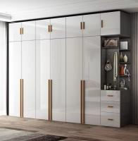 China Customized Modern 2 Door MDF Wooden Clothes Wardrobe For Bedroom Extendable Functional for sale