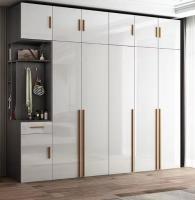 China Customized Modern 2 Door MDF Wooden Clothes Wardrobe For Bedroom Extendable Functional for sale