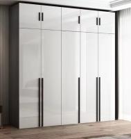 China Customized Modern 2 Door MDF Wooden Clothes Wardrobe For Bedroom Extendable Functional for sale