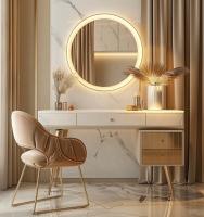 China Modern Luxury Bedroom Furniture Functional Bedding Room Set With Gold Plated Top And Marble Leather Ceramic Dressers for sale