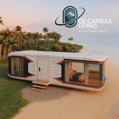 China Prefab House Luxury Hotel Modular Villa 2 Bedroom Prefab Homes Prefabricated Building Space Capsule Prefabricated Cabins for sale