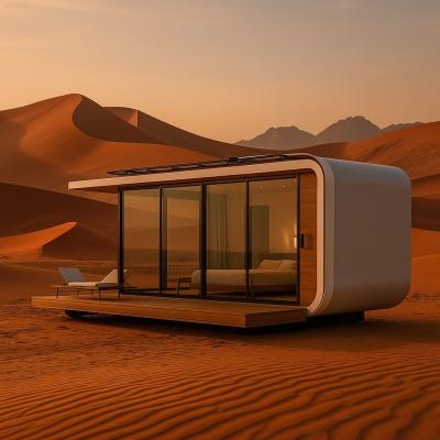 China Durable Using Various Prefab Container House Tiny Portable Home Tiny Modular House Camping Hotel Space Capsule for sale