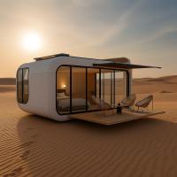 China Durable Using Various Prefab Container House Tiny Portable Home Tiny Modular House Camping Hotel Space Capsule for sale