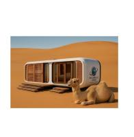 China Durable Using Various Prefab Container House Tiny Portable Home Tiny Modular House Camping Hotel Space Capsule for sale