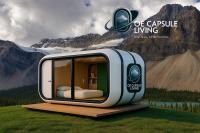 China Modular 7 Luxury Prefab Steel Smart Tiny Space Capsule Home Prefabricated Capsule Room Hotel Capsule House Outdoor for sale