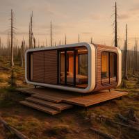 China Spain Hotel Space Capsule House 5 Star Steel Buildings Space Capsule Container Houses Commercial House Space Capsule for sale