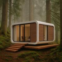 China Spain Hotel Space Capsule House 5 Star Steel Buildings Space Capsule Container Houses Commercial House Space Capsule for sale