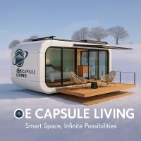 China Intelligent System Outdoor Camping Cabin House Mobile Home Space Prefabricated Room Space Capsule for sale
