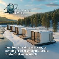 China Intelligent System Outdoor Camping Cabin House Mobile Home Space Prefabricated Room Space Capsule for sale