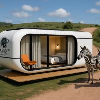 China Luxury 20ft Modern Shipping Container House Small Residential Prefab Steel Structure For Hotels Villas Apartment Space for sale