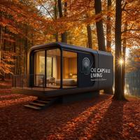 China Luxury Prefabricated Modular Houses Holiday Resort Hotel Windproof Apple Cabin Capsule House for sale