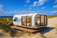 China Luxury Prefabricated Modular Houses Holiday Resort Hotel Windproof Apple Cabin Capsule House for sale