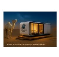 China Luxury Prefabricated Modular Houses Holiday Resort Hotel Windproof Apple Cabin Capsule House for sale