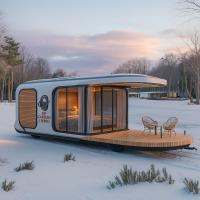 China House Sleeping Hotel Container House Nature Resort Prefabricated Steel Construction For Families for sale