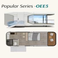 China Luxury Bedroom Living Room Modern Prefab Smart Tiny Space Capsule Mobile Modular Container Capsule House Hotel for sale