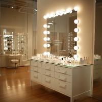 China Touch Screen Metal Frame 15 Bulbs Make Up Makeup Mirror With Lights Led Vanity Mirror for sale