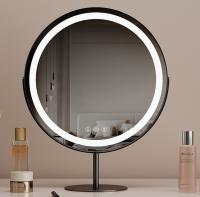 China LED Makeup Mirror with Smart Touch Buttons USB Charging Interface and PVC Backboard for Personal Beauty for sale