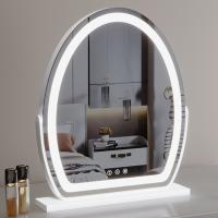 China Oval LED Vanity Mirror with Smart Touch Buttons and USB Charging for Personal Beauty for sale
