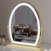 China Oval LED Vanity Mirror with Smart Touch Buttons and USB Charging for Personal Beauty for sale
