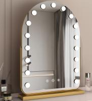 China Customizable LED Light Makeup Mirror with USB Charging for Barber Shop and Salon Vanity for sale