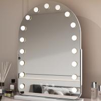 China Customizable LED Light Makeup Mirror with USB Charging for Barber Shop and Salon Vanity for sale