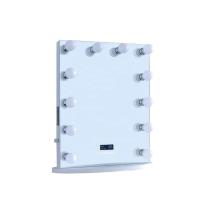 China Smart Makeup Mirror with LED Lights Temperature Display Time Display and 1 Year Guarantee for sale