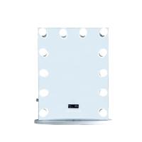 China Smart Makeup Mirror with LED Lights Temperature Display Time Display and 1 Year Guarantee for sale