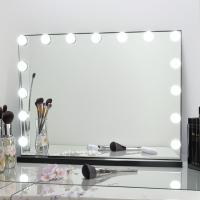 China 3 Color Light Adjustable Lighting Makeup Mirror with USB Charging Port for Vanity and Dressing Room for sale