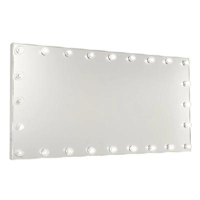 China Extra Wide Hollywood Style Makeup Mirror with Frosted LED Bulbs and 136.5*73*8cm Size for sale