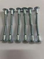 China Grade 4.8 Zinc Plated Hex Bolt M6x75 Carbon Steel with Washer Assembled for Building for sale