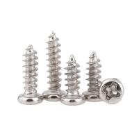 China Grade 8.8 Stainless Steel Construction Screws DIN7981 Round Head Self Tapping Screws for sale