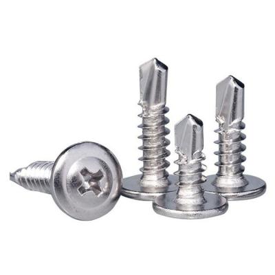 China CE Certified Zinc Plated Wafer Head Self Drilling Screws DIN7504 Size #4 to #14 for sale