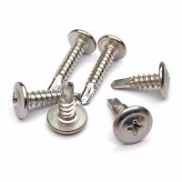 China CE Certified Zinc Plated Wafer Head Self Drilling Screws DIN7504 Size #4 to #14 for sale