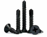 China Round Head OEM Screw Phosphated Drywall Self Drilling Screw Black for sale