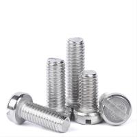 China Grade 6.8 OEM Screw DIN85 Slotted Pan Head Machine Screw M3 - M10 for sale