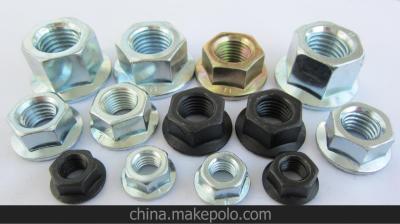 China DIN6923 Hex Flange Nut Carbon Steel Stainless Steel M5 to M24 Grade 8.8 10.9 for sale