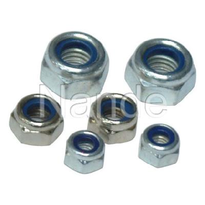 China DIN985 Nylon Insert Lock Nut M5 M6 M8 M10 M12 M14 M16 M18 M20 Zinc Plated Grade 8 for sale